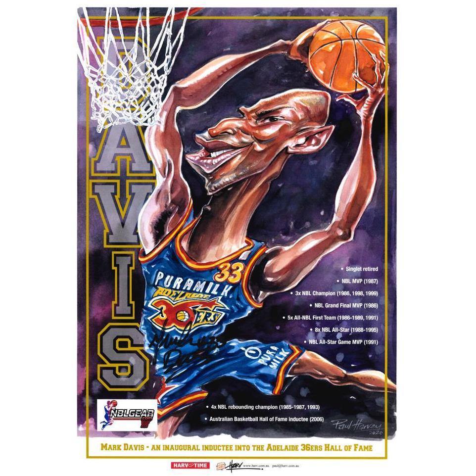 SIGNED MARK DAVIS A3 POSTER – NBL Gear